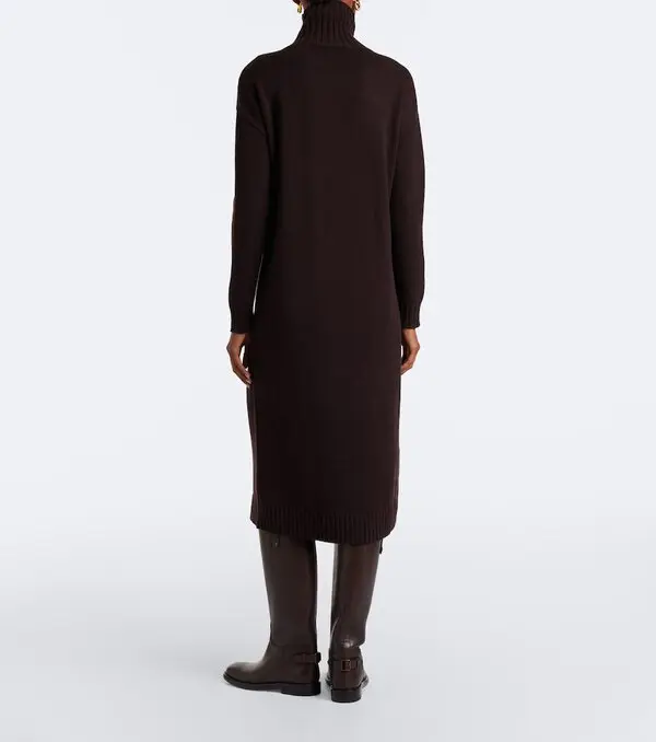 Max Mara Wool And Cashmere Sweater Dress - Brown