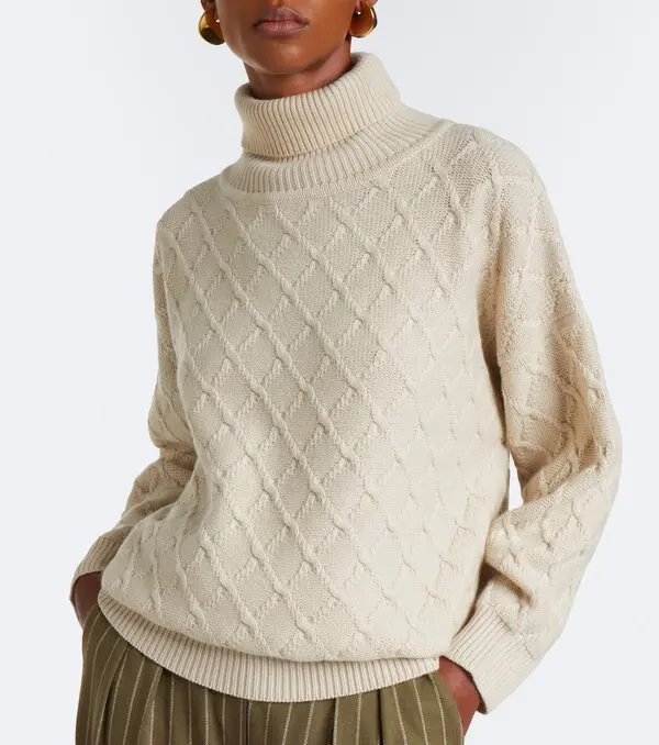 Max Mara Wool And Cashmere Turtleneck Sweater
