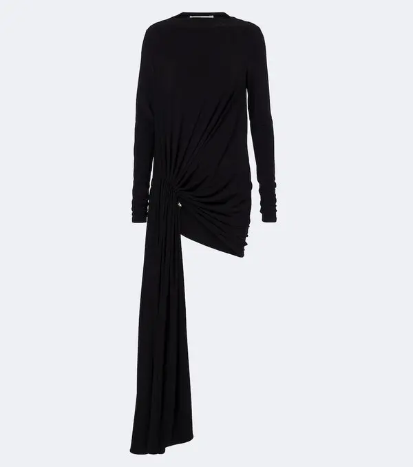Sportmax Asymmetric Minidress - Black
