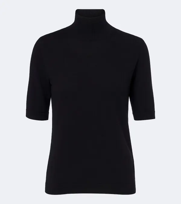 Max Mara Wool Turtleneck Sweater - Black