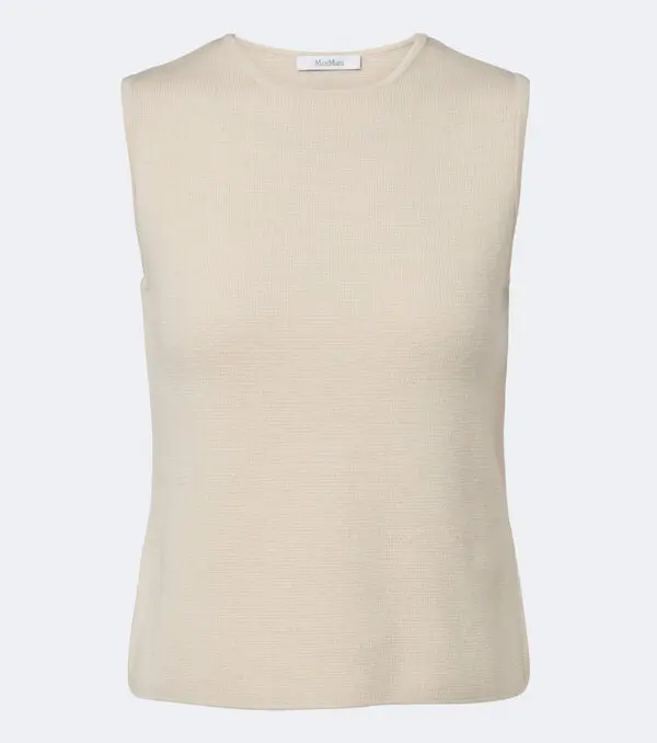 Max Mara Wool And Cashmere Sweater Vest - Beige