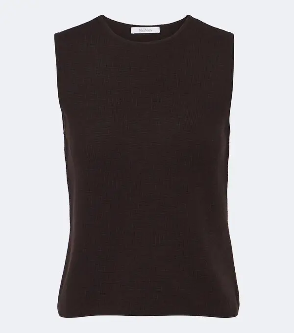 Max Mara Wool And Cashmere Sweater Vest - Brown