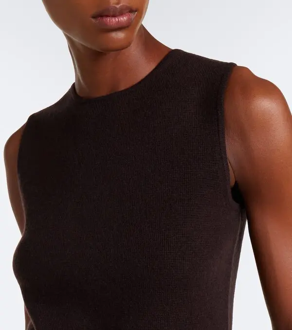 Max Mara Wool And Cashmere Sweater Vest - Brown