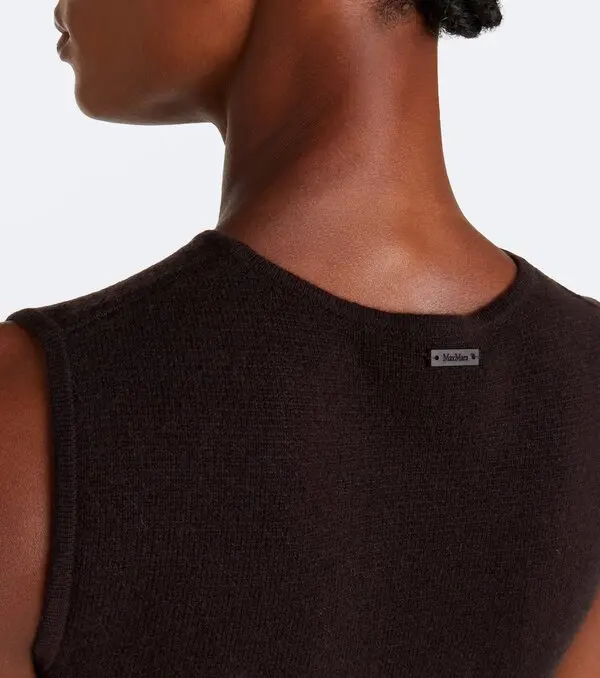 Max Mara Wool And Cashmere Sweater Vest - Brown