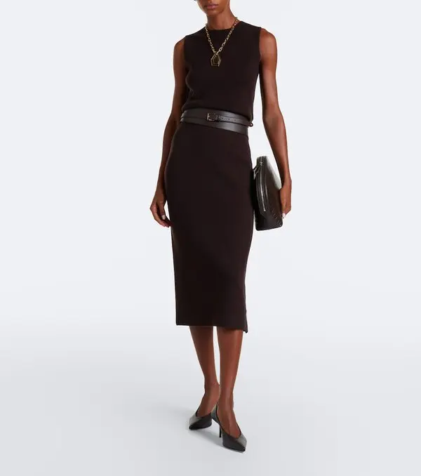 Max Mara Wool And Cashmere Sweater Vest - Brown