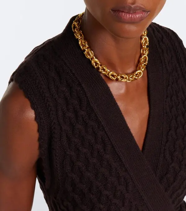 Max Mara Wool And Cashmere Wrap Cardigan - Brown
