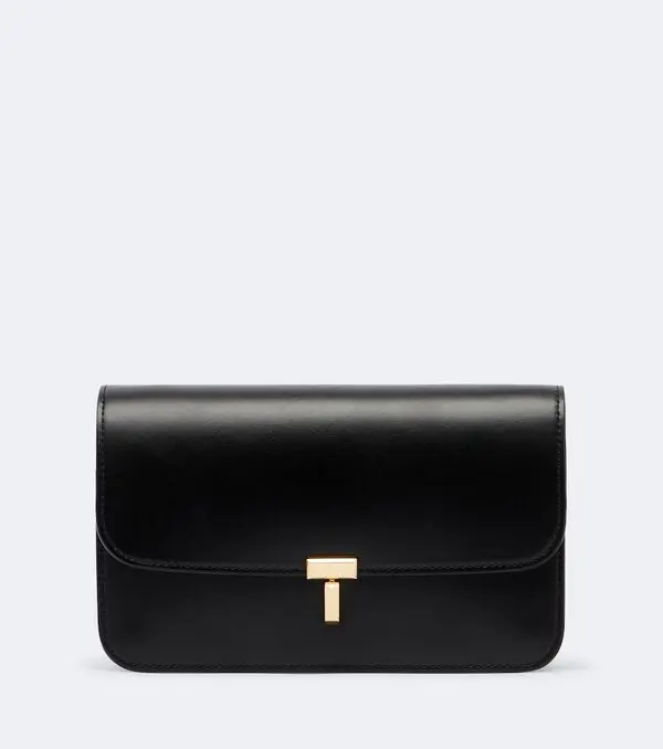 TOTEME T-lock Leather Crossbody Bag