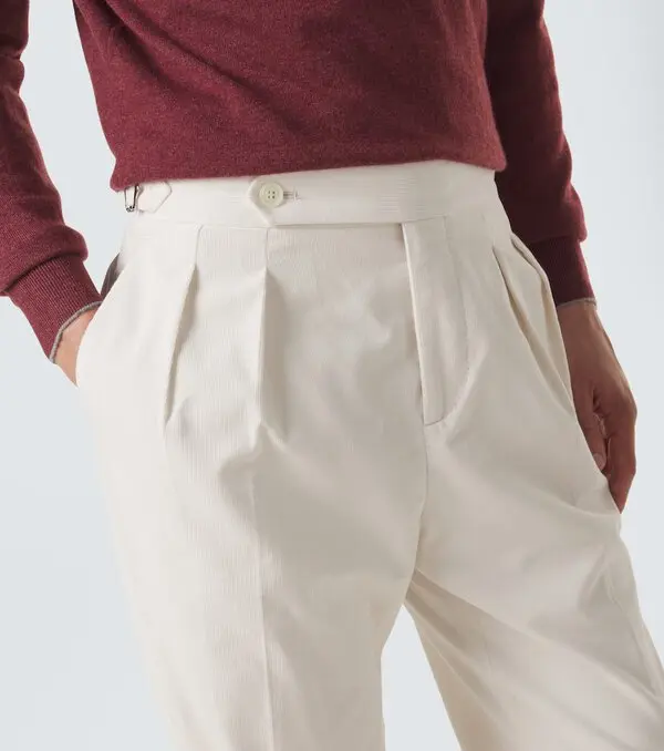 Brunello Cucinelli Cotton Corduroy Slim Pants