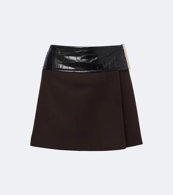 Sportmax Virgin Wool Wrap Skirt