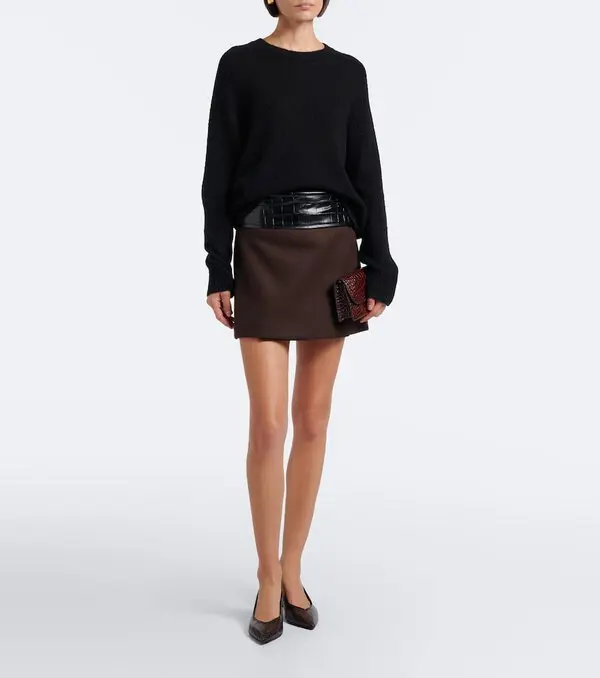 Sportmax Virgin Wool Wrap Skirt