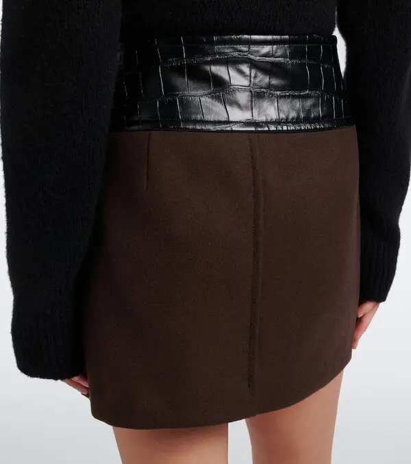 Sportmax Virgin Wool Wrap Skirt