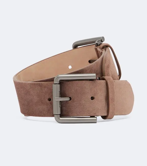 Max Mara Suede Belt - Brown