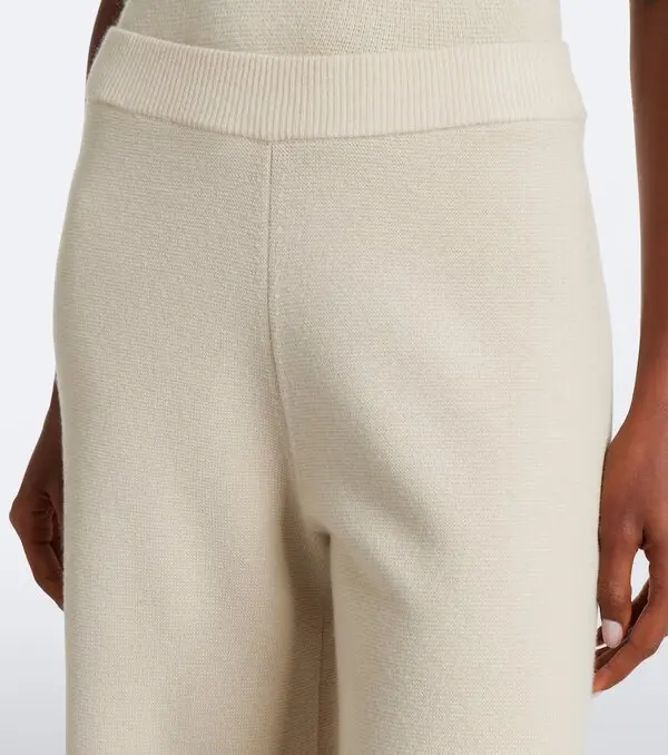Max Mara Wool And Cashmere Wide-leg Pants