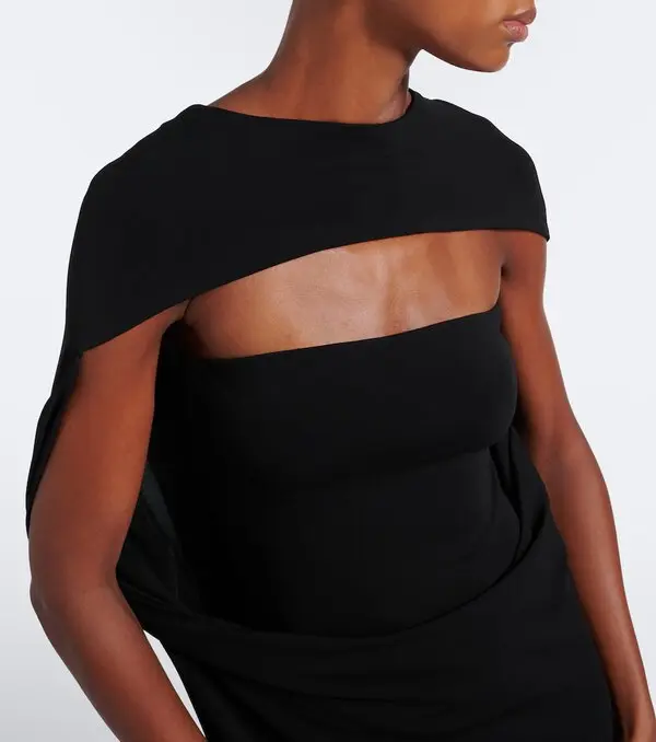 Sportmax Draped Jersey Maxi Dress