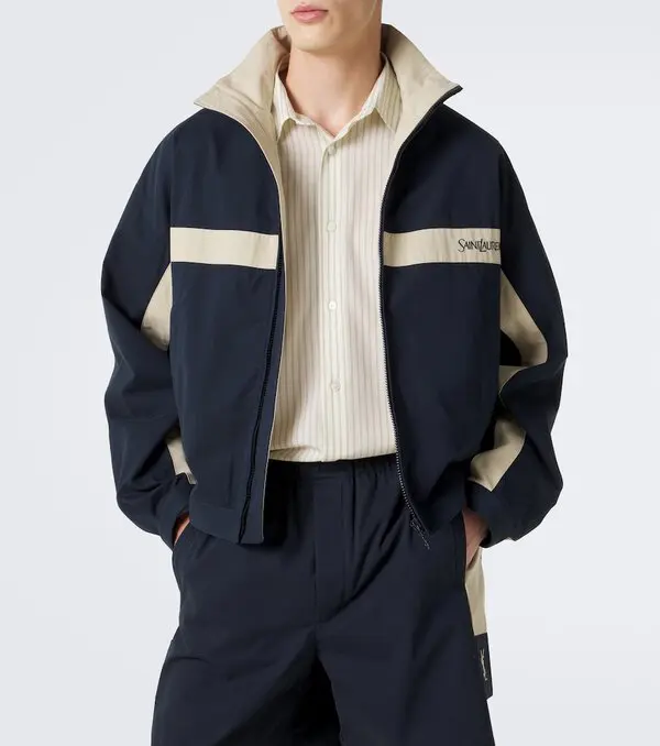 Saint Laurent Cotton Canvas Blouson Jacket