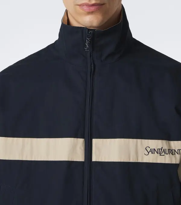 Saint Laurent Cotton Canvas Blouson Jacket