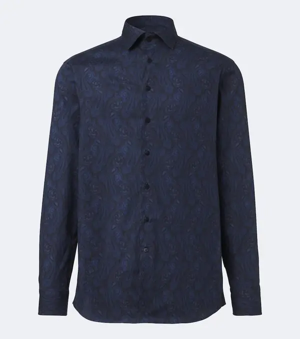 Etro Paisley Cotton-blend Poplin Shirt