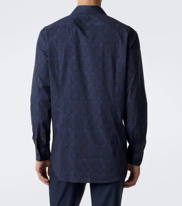 Etro Paisley Cotton-blend Poplin Shirt