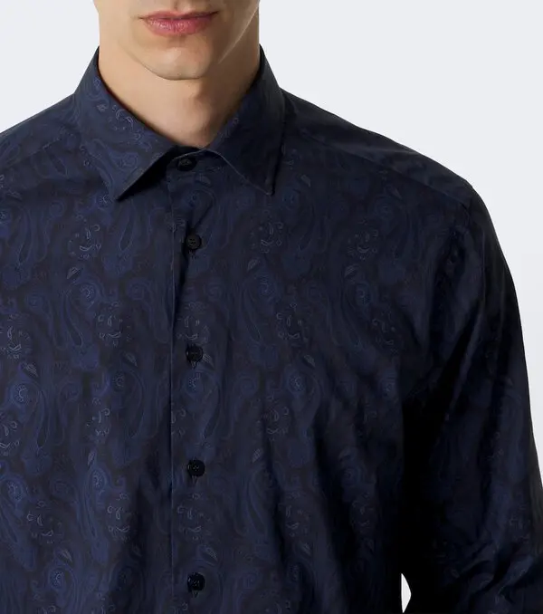 Etro Paisley Cotton-blend Poplin Shirt