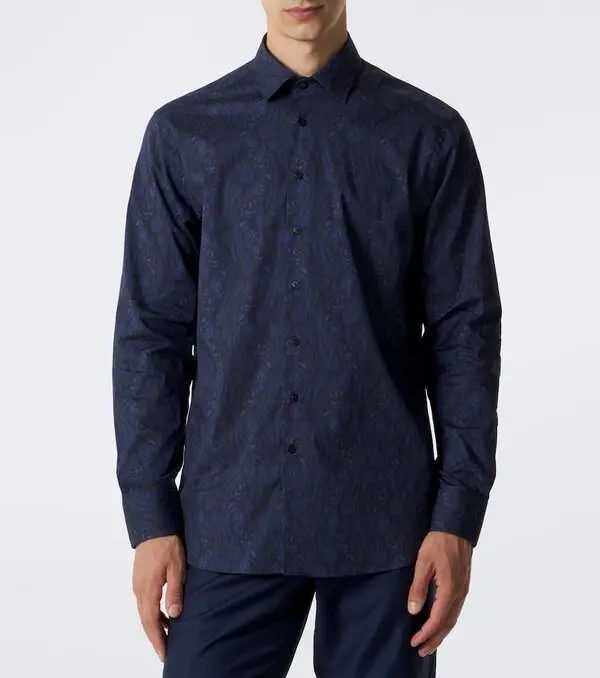 Etro Paisley Cotton-blend Poplin Shirt