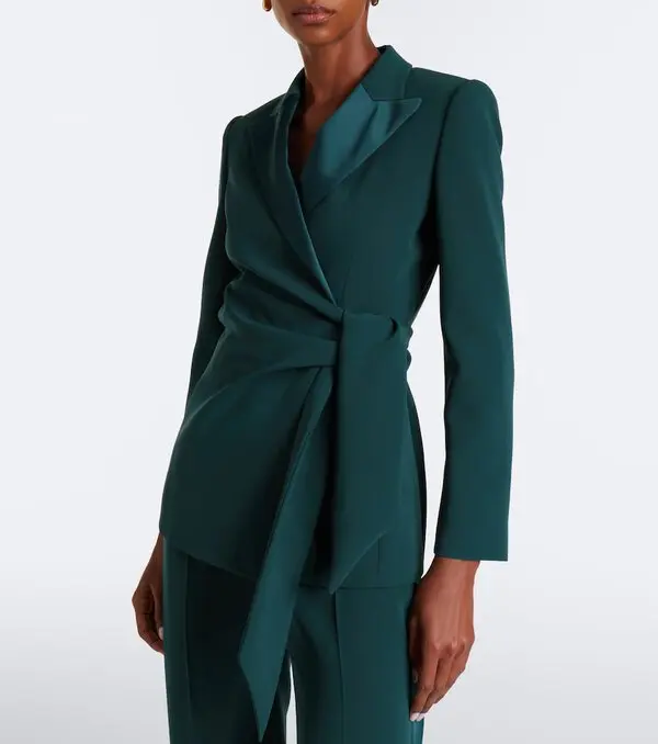 Max Mara Elegante Cady Wrap Blazer