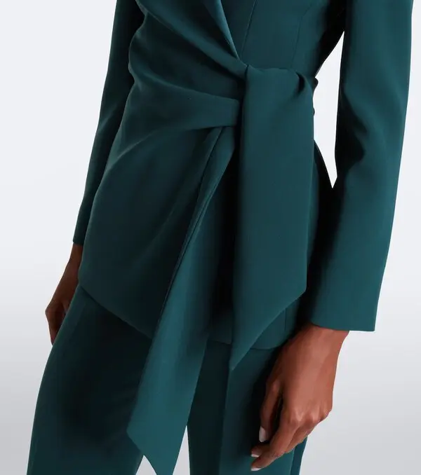 Max Mara Elegante Cady Wrap Blazer