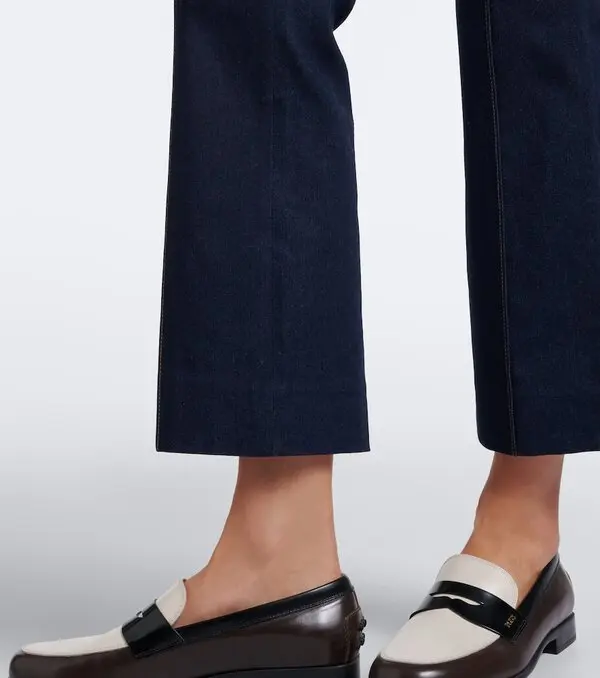 Veronica Beard Kimra Cropped Flared Jeans
