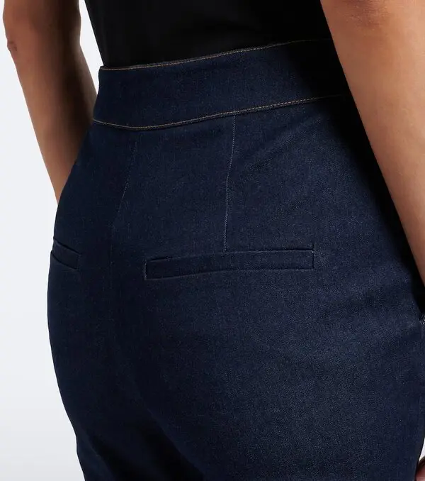 Veronica Beard Kimra Cropped Flared Jeans