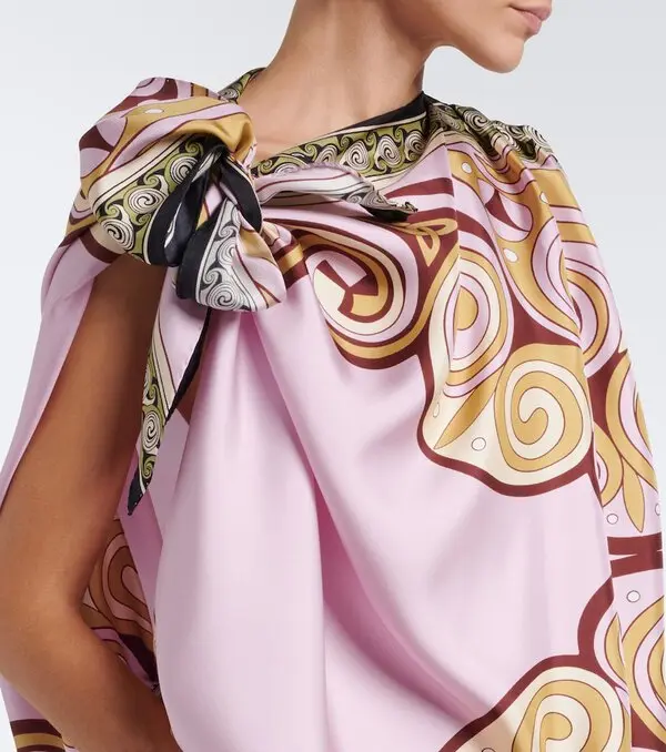 La DoubleJ Kells Printed Silk Twill Top