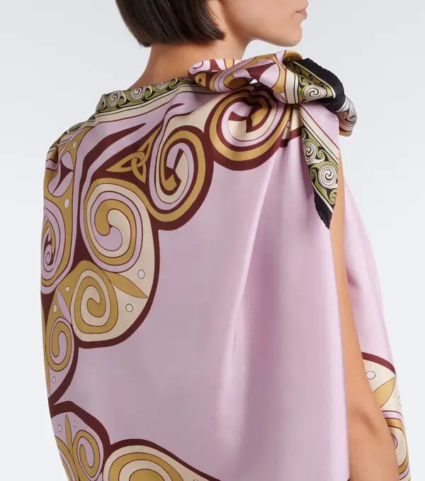 La DoubleJ Kells Printed Silk Twill Top