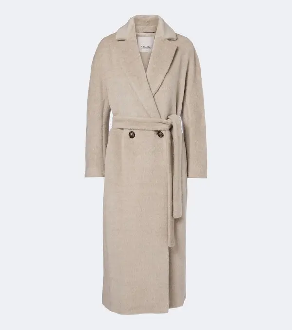 Max Mara Alpaca And Wool Wrap Coat
