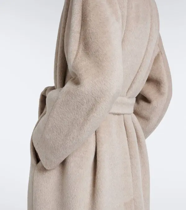 Max Mara Alpaca And Wool Wrap Coat