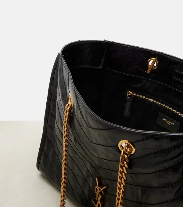 Saint Laurent Niki Medium Leather Tote Bag