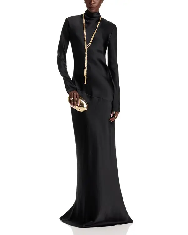 Tove Gio Silk Floor Sweeping Gown