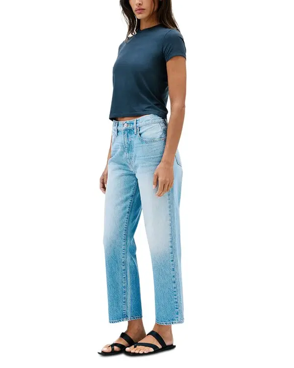 SLVRLAKE Hunter Mid Rise Straight Jeans