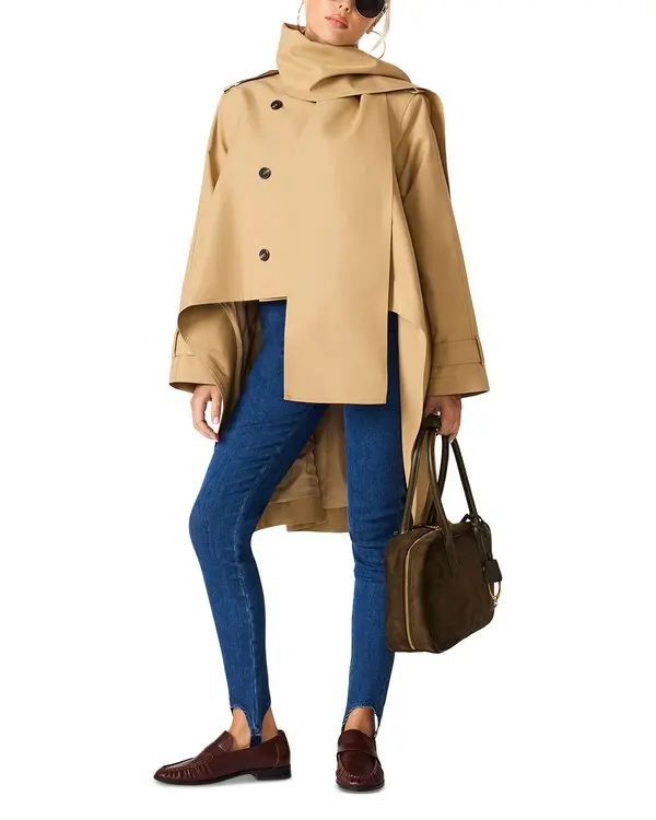 Steve Madden Caspian High Low Double Breasted Jacket