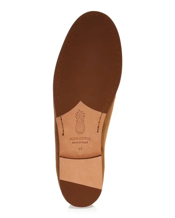 AQUAZZURA College Moccasin Flats - Camel