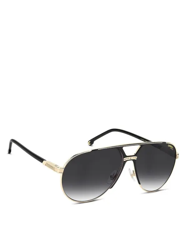 Carrera Eyewear Pilot Sunglasses, 64mm - Black