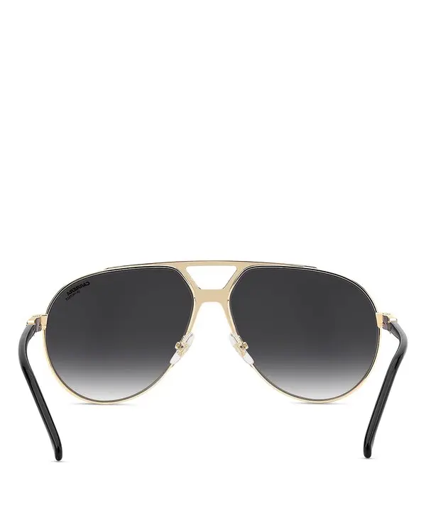 Carrera Eyewear Pilot Sunglasses, 64mm - Black