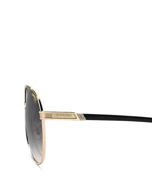Carrera Eyewear Pilot Sunglasses, 64mm - Black
