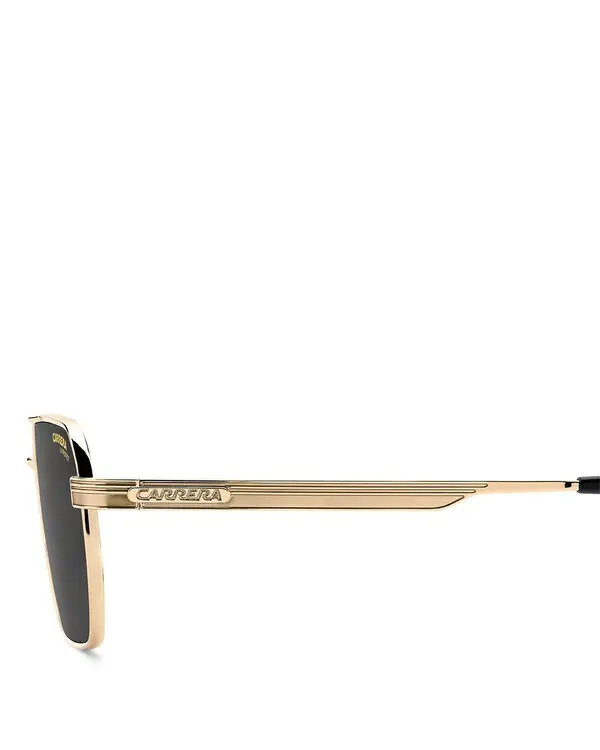 Carrera Eyewear Rectangular Double Bridge Sunglasses, 54mm