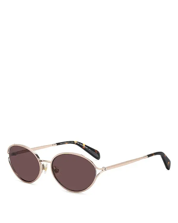 Kate Spade New York Adina Oval Sunglasses, 54mm