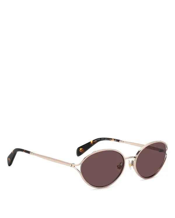 Kate Spade New York Adina Oval Sunglasses, 54mm