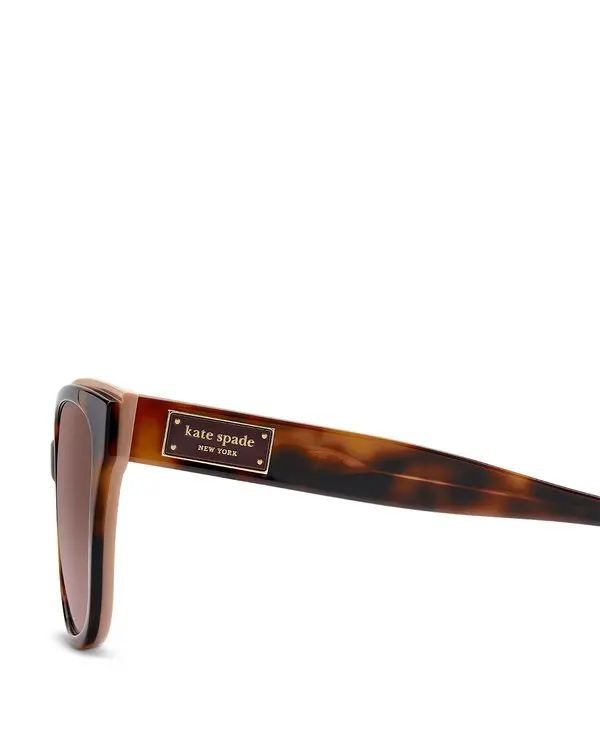 Kate Spade New York Fatimah Rectangular Sunglasses, 55mm