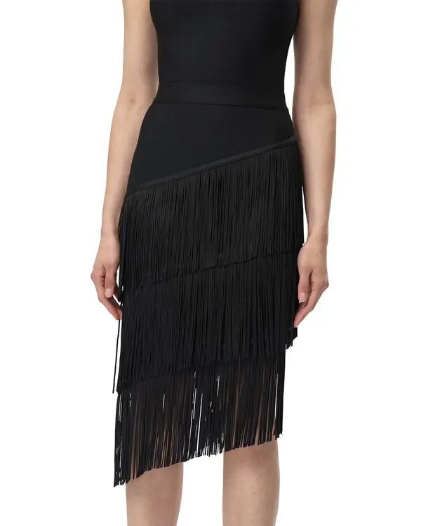 Herve Leger The Cassi Fringe Hem Dress