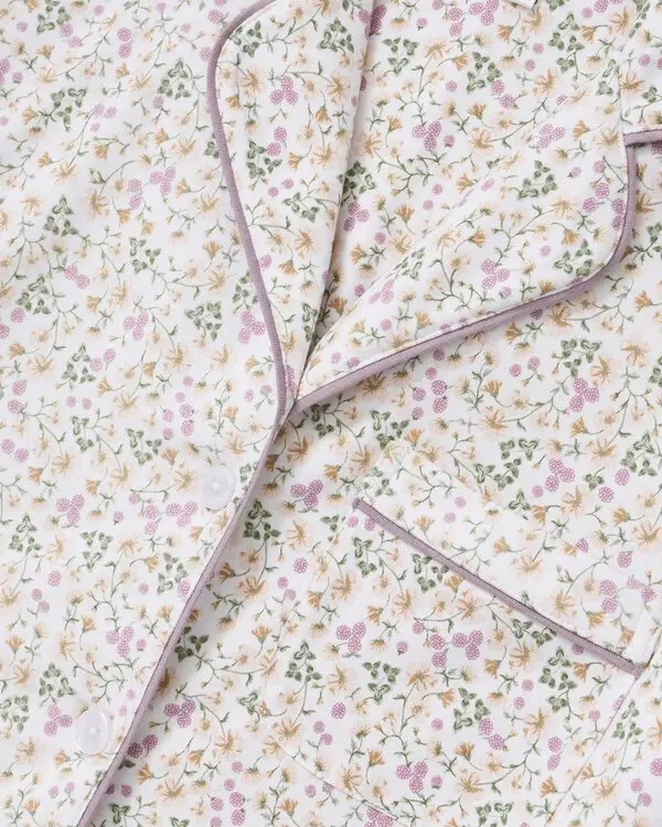 PETITE PLUME Cotton Printed Short Sleeve Pajama Set