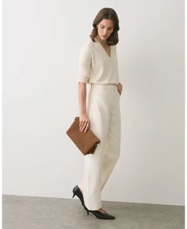 Cuyana Suede Tria Clutch