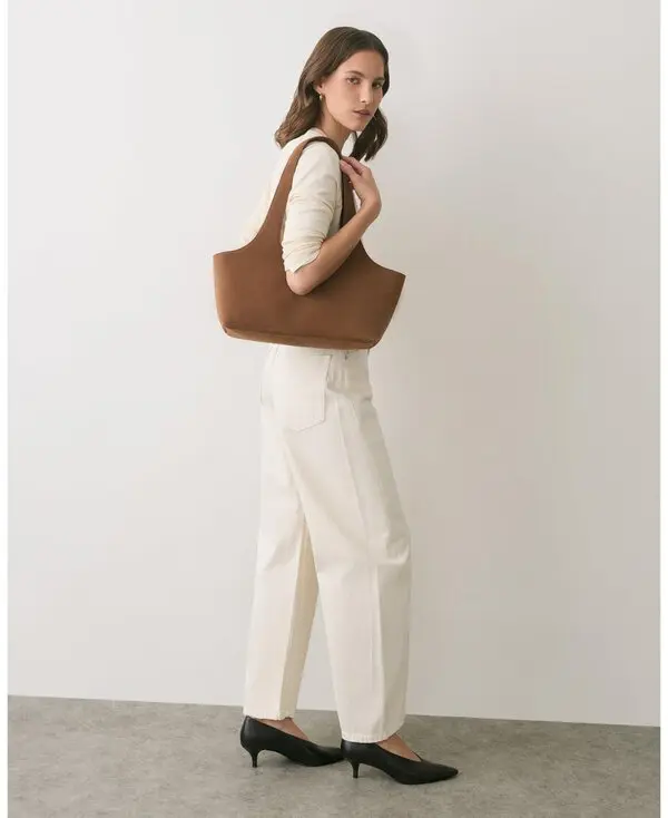 Cuyana Suede East West System Tote