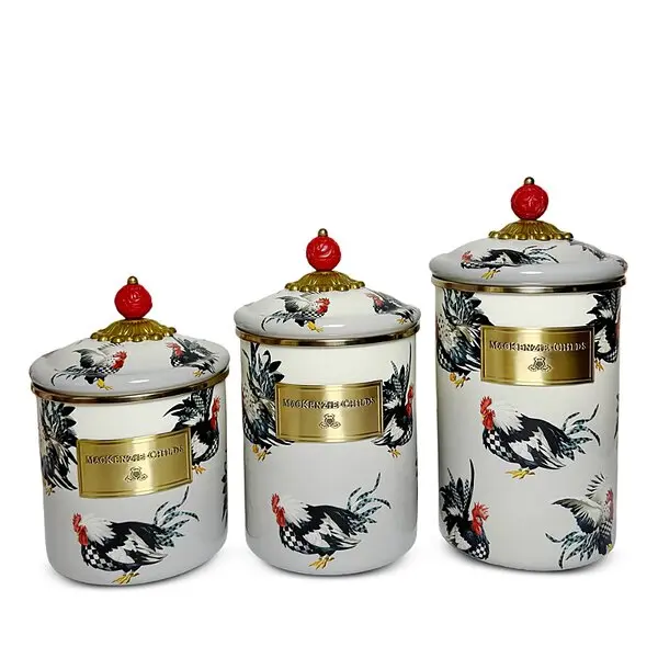 MACKENZIE-CHILDS Henhouse Canisters, Set Of 3