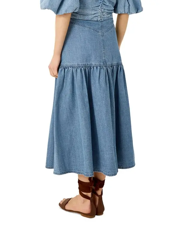 MARIE OLIVER Sophie Cotton A Line Midi Skirt